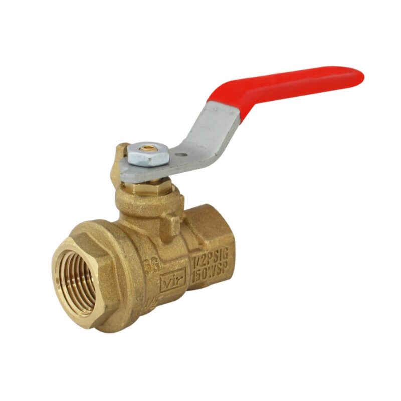 LLAVE DE BOLA 1/2 RED WHITE KUVAL